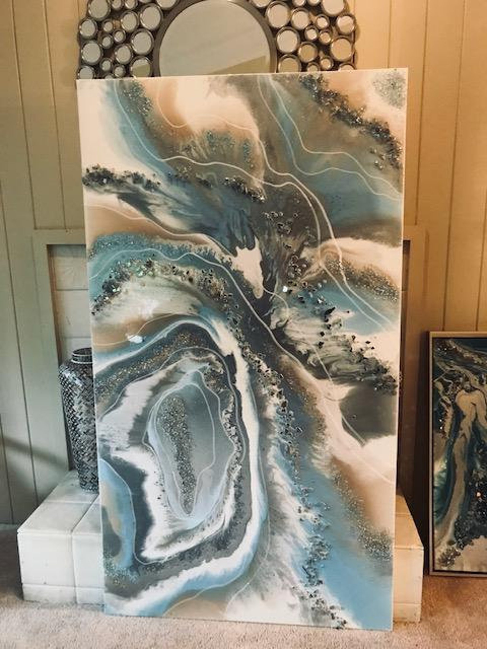 Crystal Glass Resin 6ft Huge Painting Custom Original Abstract | Etsy