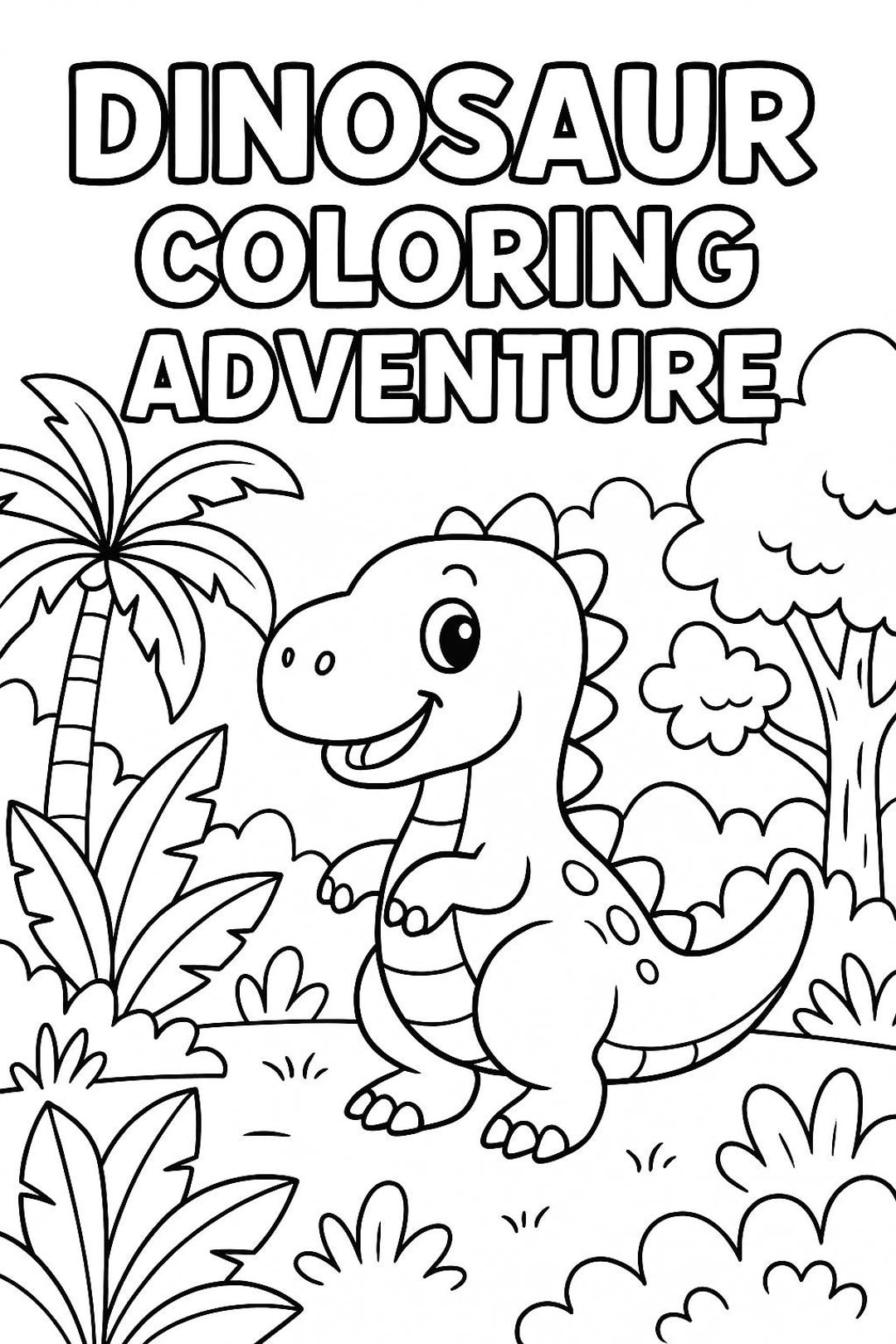 Dinosaur Coloring Book: 15 Printable Pages, Fun Dino Activities (PDF ...