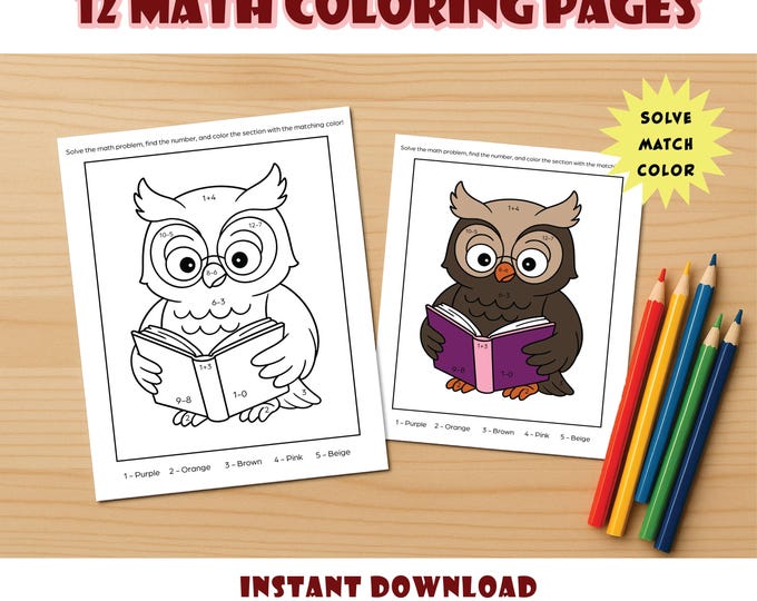 Coloring Book for Repeating Addition and Subtraction up to 20 - 15 ...