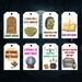 Funny Halloween Gift Tags, Spooky Treat Bag Labels (printable PDF) - Etsy
