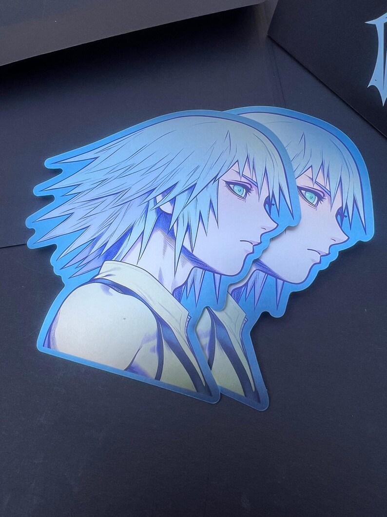 Stylized Sora Riku Sticker, Kingdom Hearts, KH Glossy 4" Vinyl Sticker ...