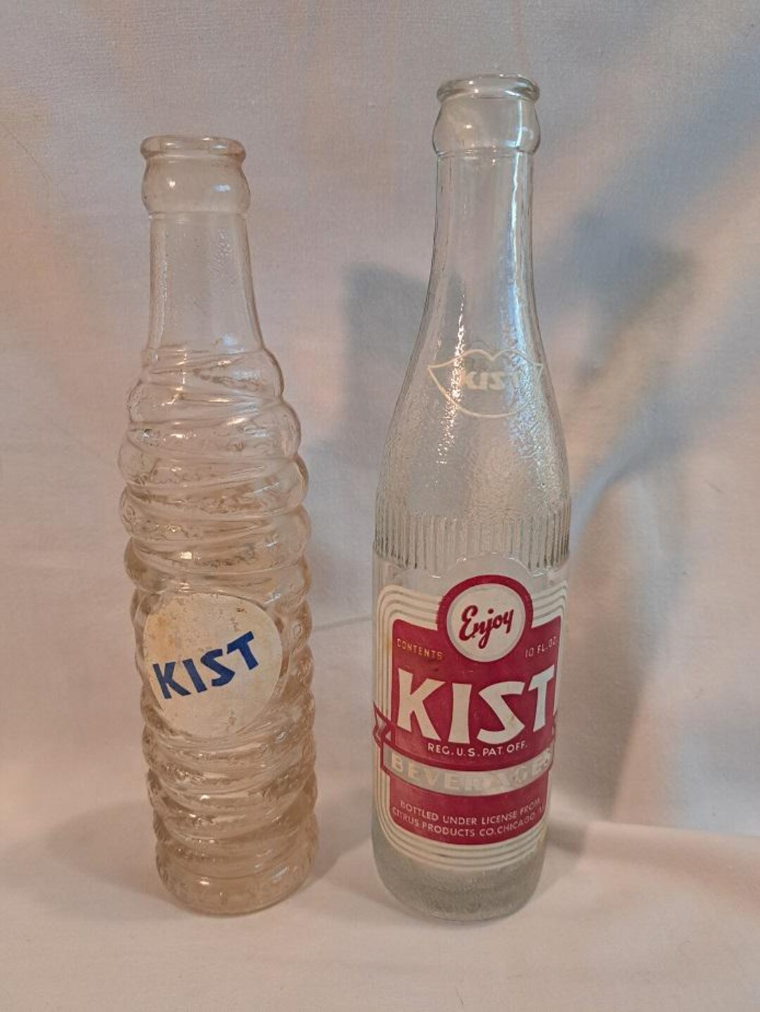 Vintage Kist Bottles - 10 Oz and 7 Oz - Etsy