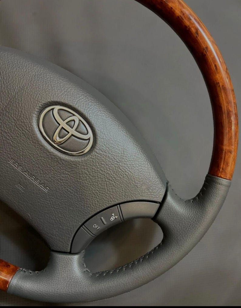 Toyota Land Cruiser Wooden Multimedia Steering Wheel for Lexus 100 ...