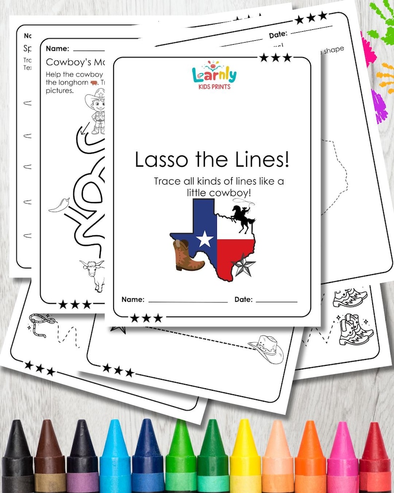 Texas Map Tracing Worksheet: Fine Motor Skills Activity for Kids ...