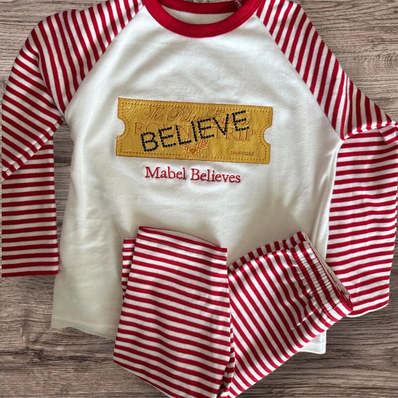 Polar Express Pajamas - Etsy