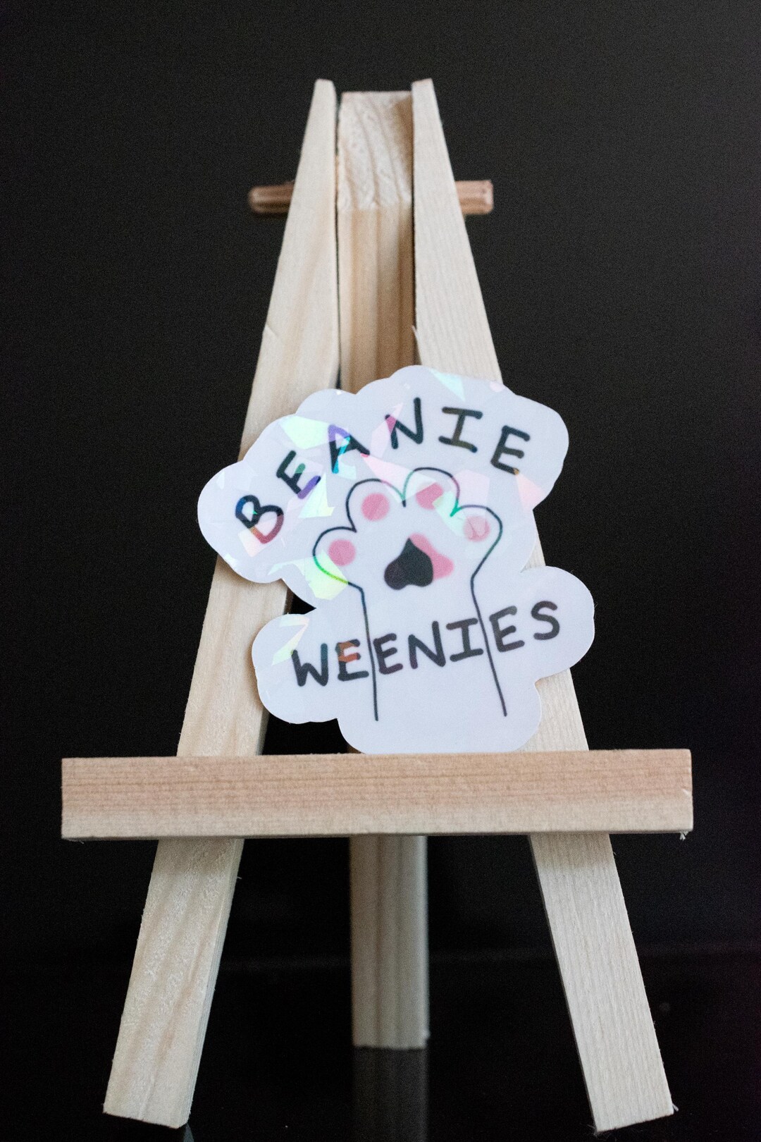 Beanie Weenies 2" Holographic Sticker - Etsy