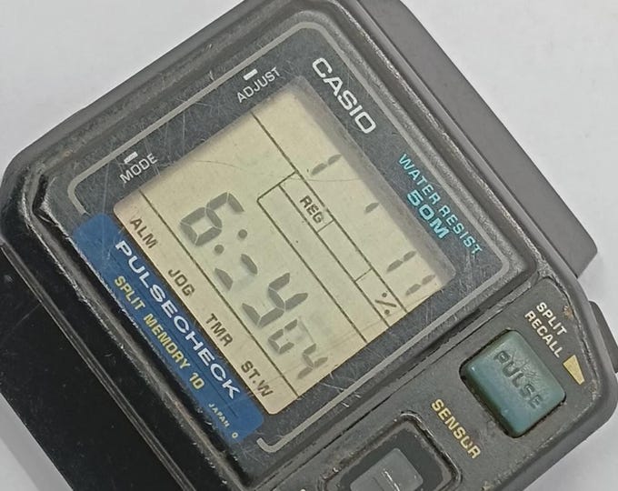 Casio JP 100 W Pulse Check Wrist Watch Only Some Display Shows for ...