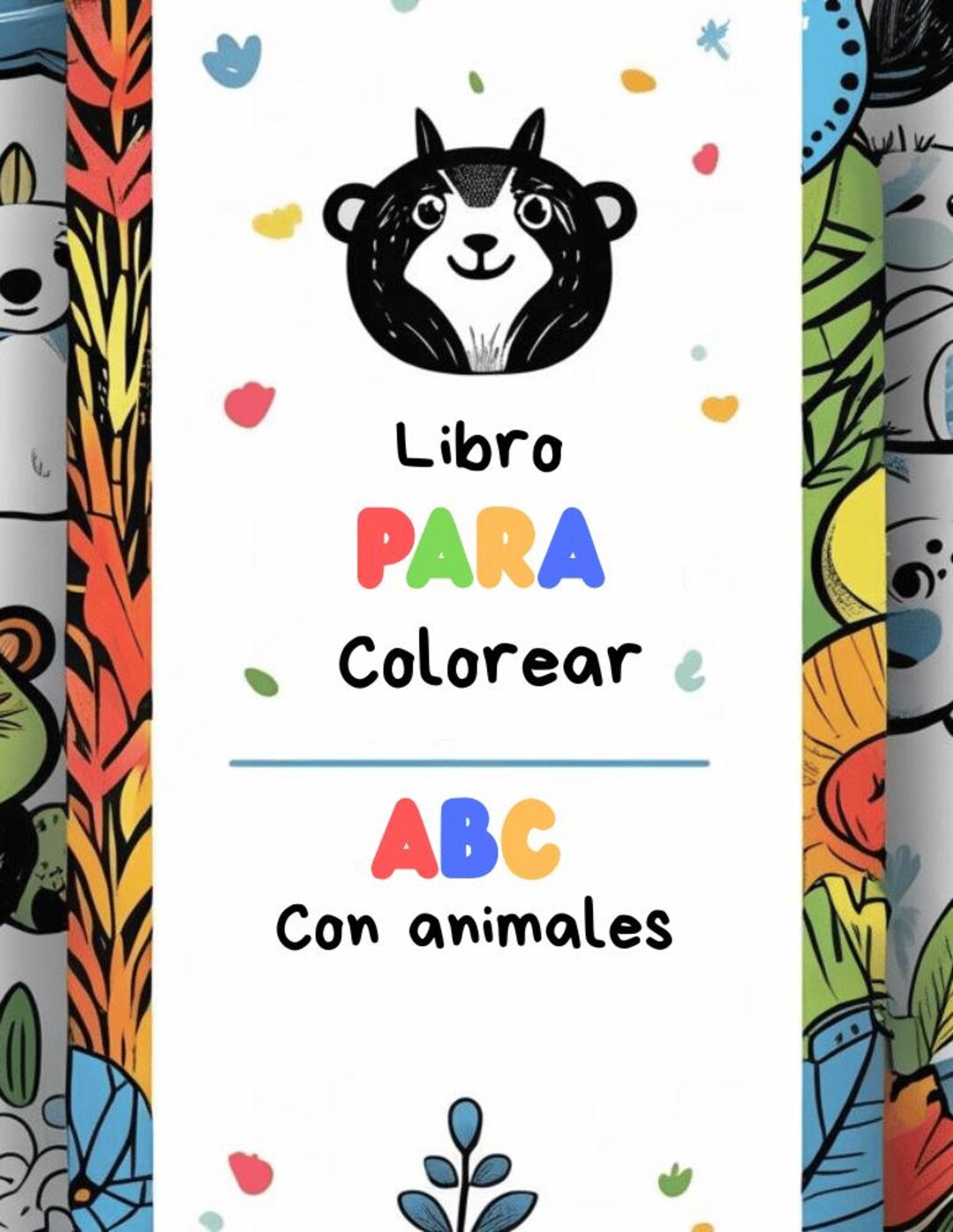 ABC Coloring Book With Animals in Spanish - Libro Para Colorear ABC Con ...