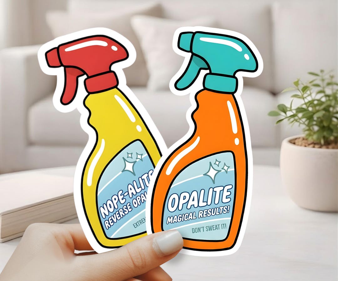 Nope-alite Sticker - Opalite Inspired Spray Bottle Decal - Buy 1 Get 1 ...