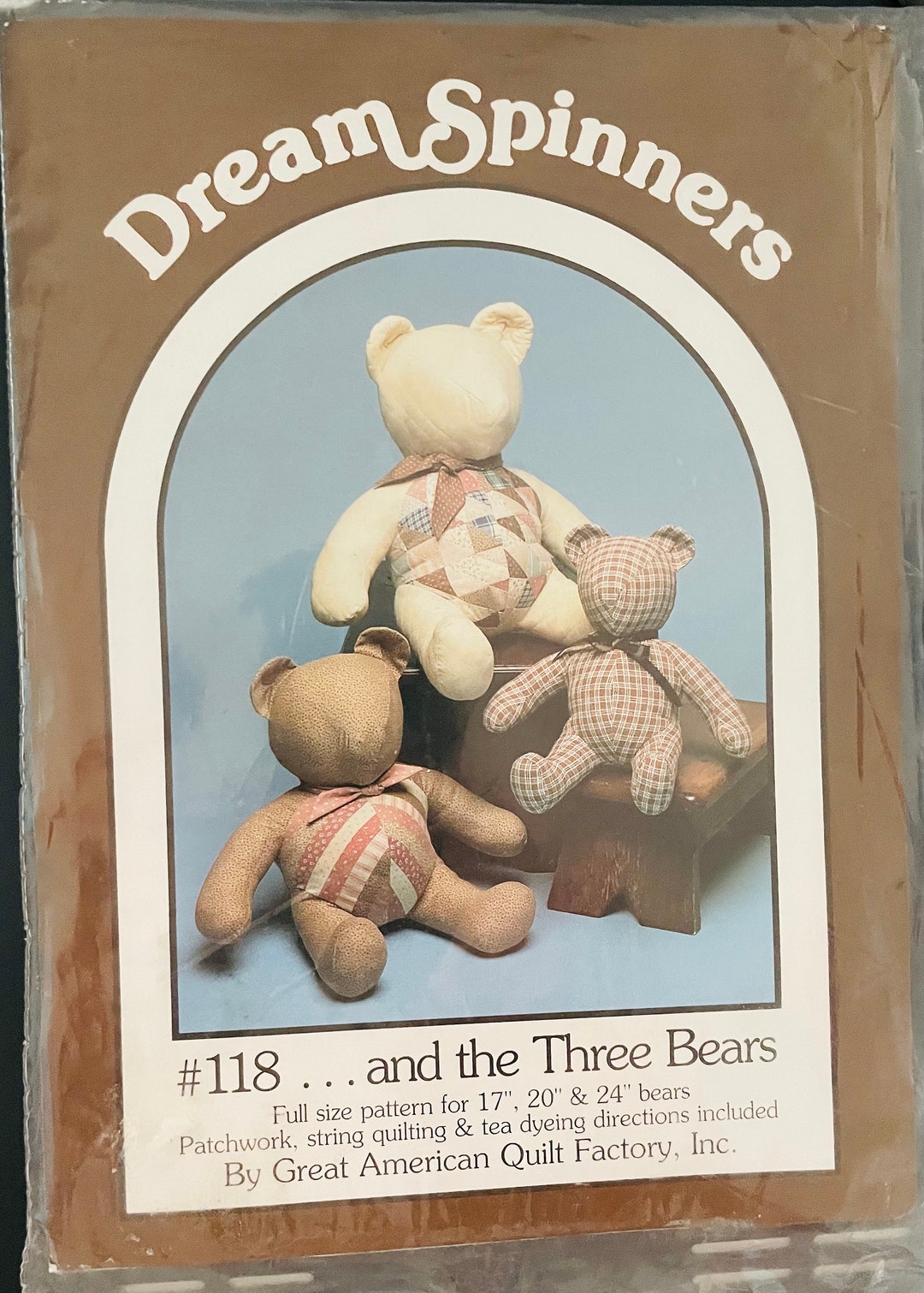 1985 Quilted Three Bears Pattern Uncut, 17, 20, and 24 - Etsy