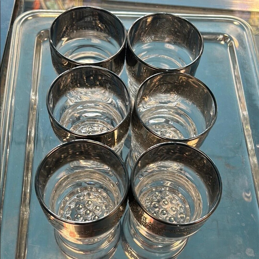 Elegant Queen's Lusterware Vitreon Cocktail Glass Set of 6 - Etsy