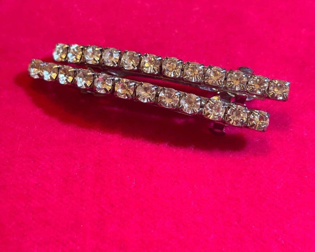 Sparkling Rhinestone Hair Clips (A Pair of Two) - Etsy