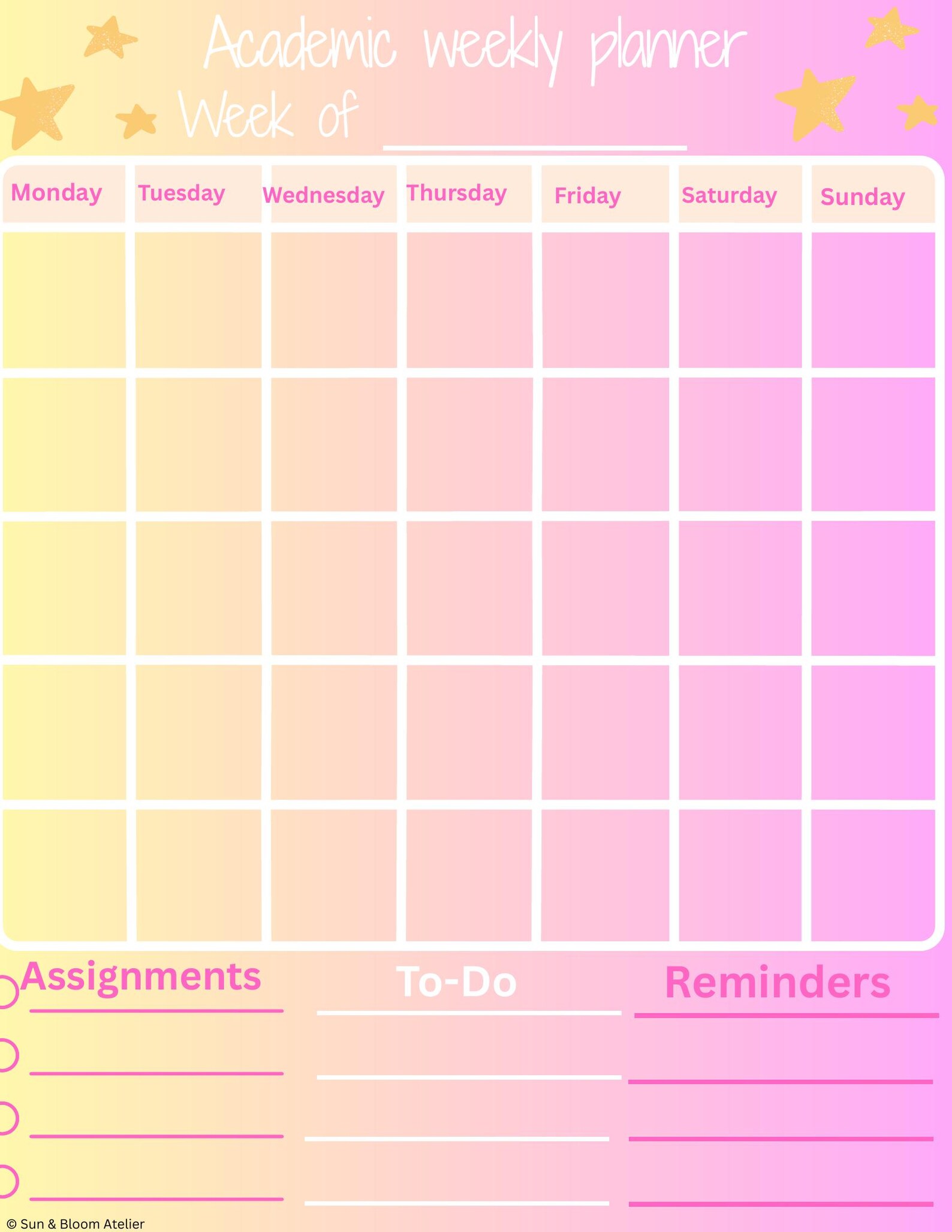 Minimalist Daily Planner | Printable PDF | Aesthetic Productivity ...