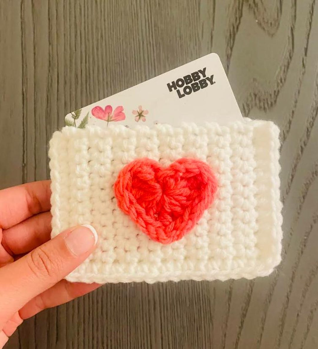 CROCHET PATTERN: Heart Gift Card Holder - Etsy