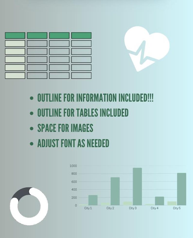 Public Health Profile Infographic Template, Easy and Quick Digital ...
