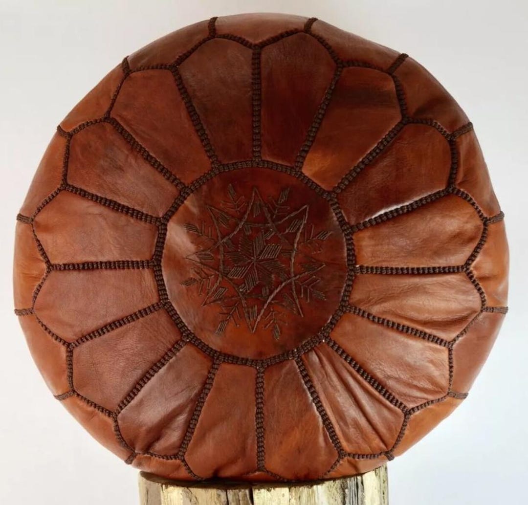 Indian Peacock Mandala Pouf Ottoman Foot Stool Round Decor Poof Floor ...