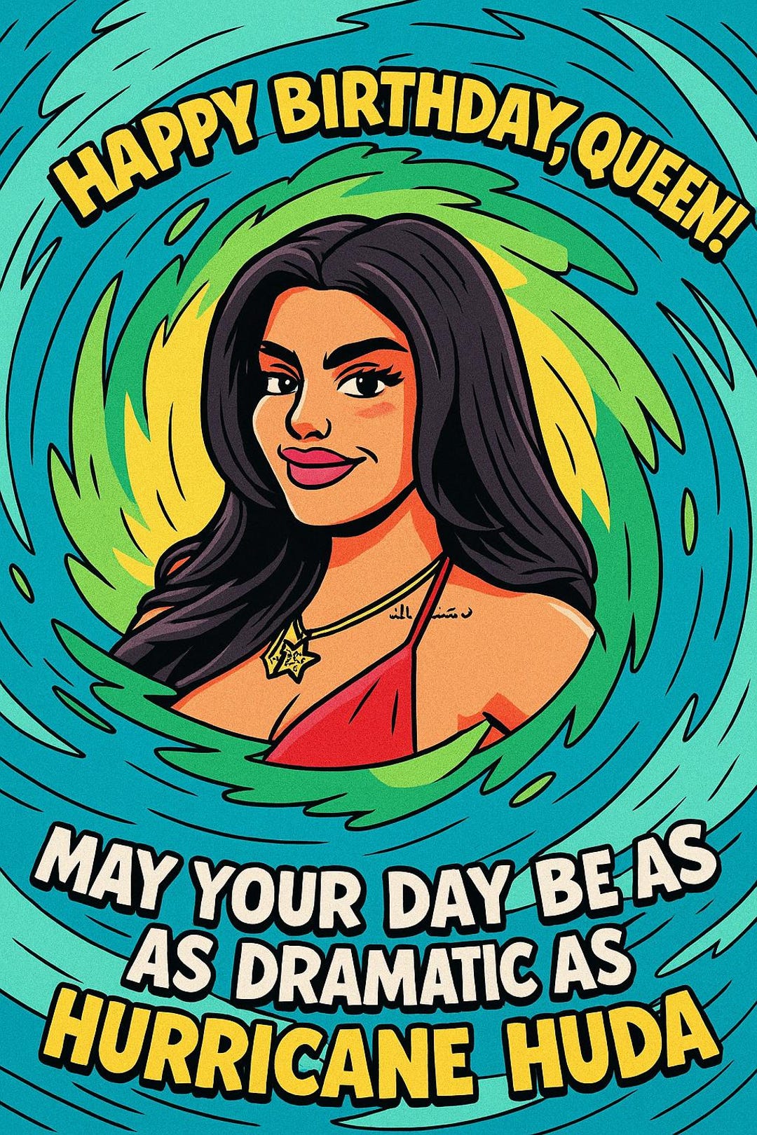 Hurricane Huda Card - Love Island USA - Etsy