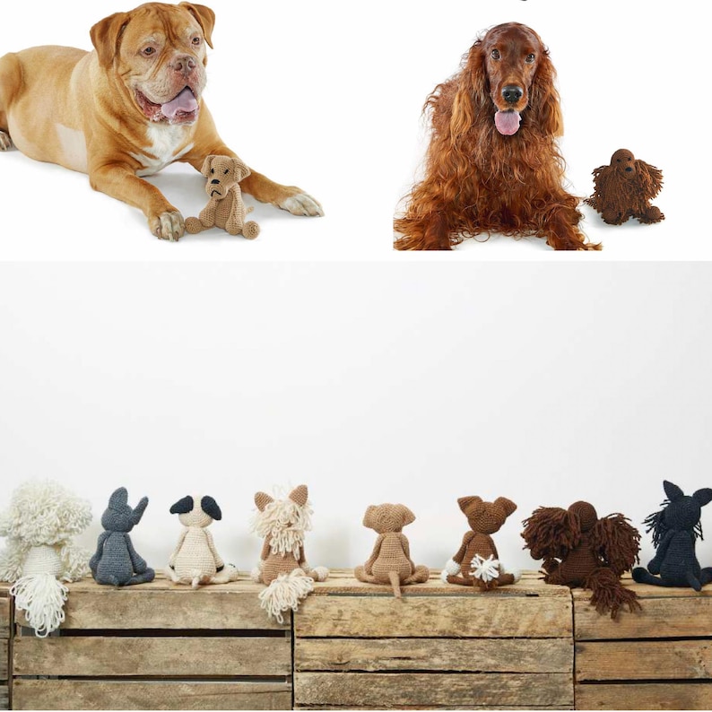 Dogs Crochet Book PDF: 65 Amigurumi Dog Patterns - Edward's Menagerie ...