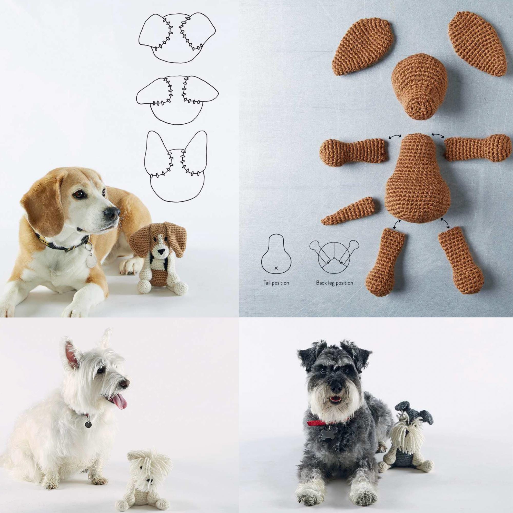 Dogs Crochet Book PDF: 65 Amigurumi Dog Patterns - Edward's Menagerie ...