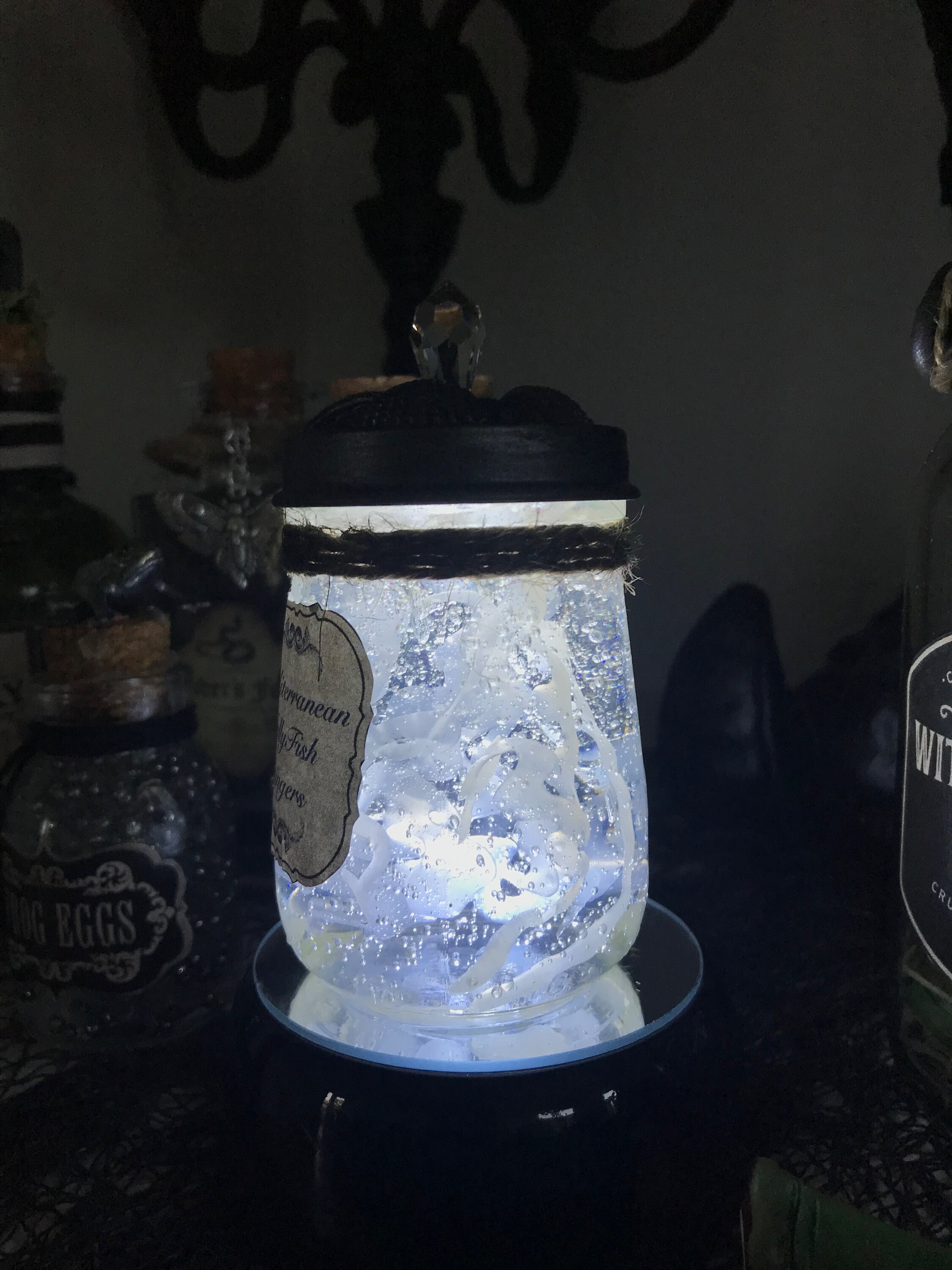 Jellyfish Stingers Witches Apothecary Jar / Halloween Alchemist Jars ...