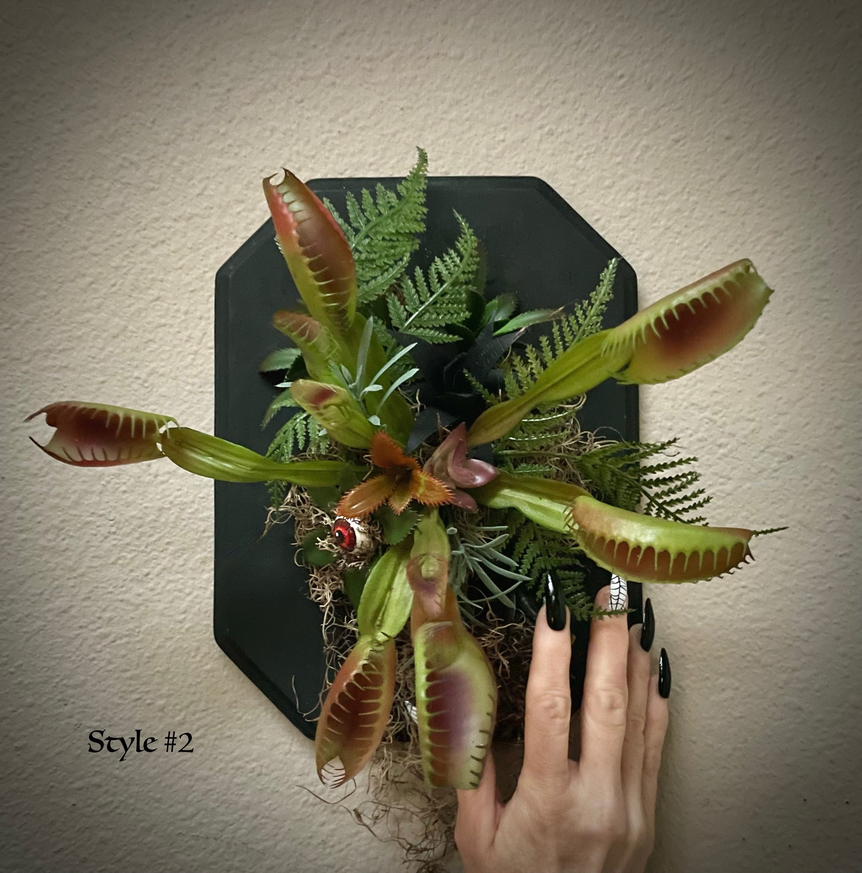 Carnivorous Plant Wall Art / Dark Forest / Halloween Decor/ Venus Fly ...