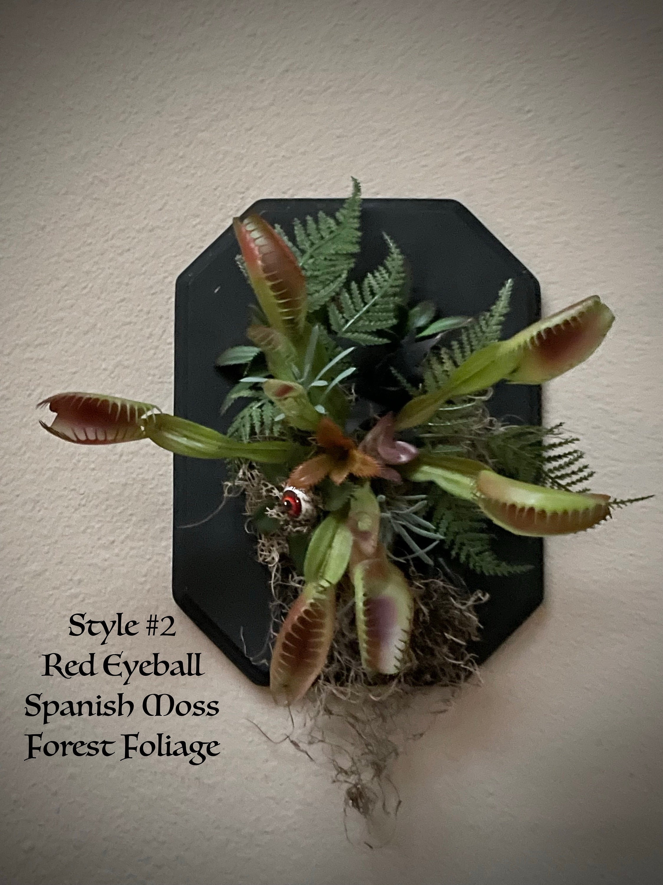 Carnivorous Plant Wall Art / Dark Forest / Halloween Decor/ Venus Fly ...