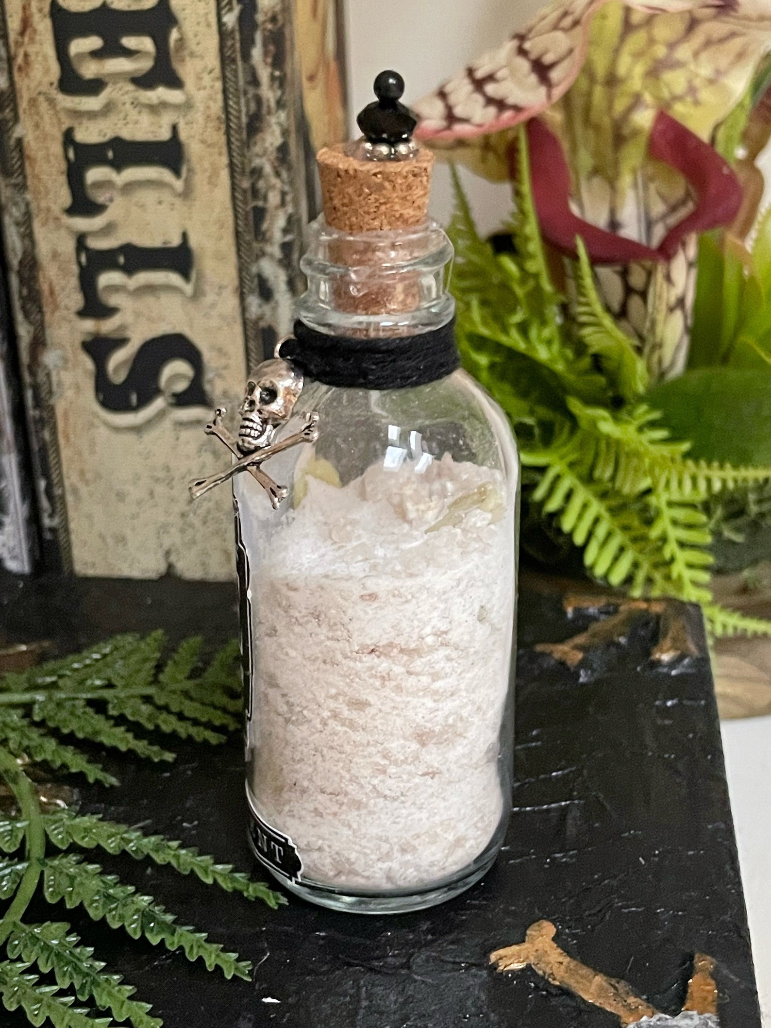 Apothecary Bone Powder Jar: Halloween Potion Ingredient, Oddities Decor ...