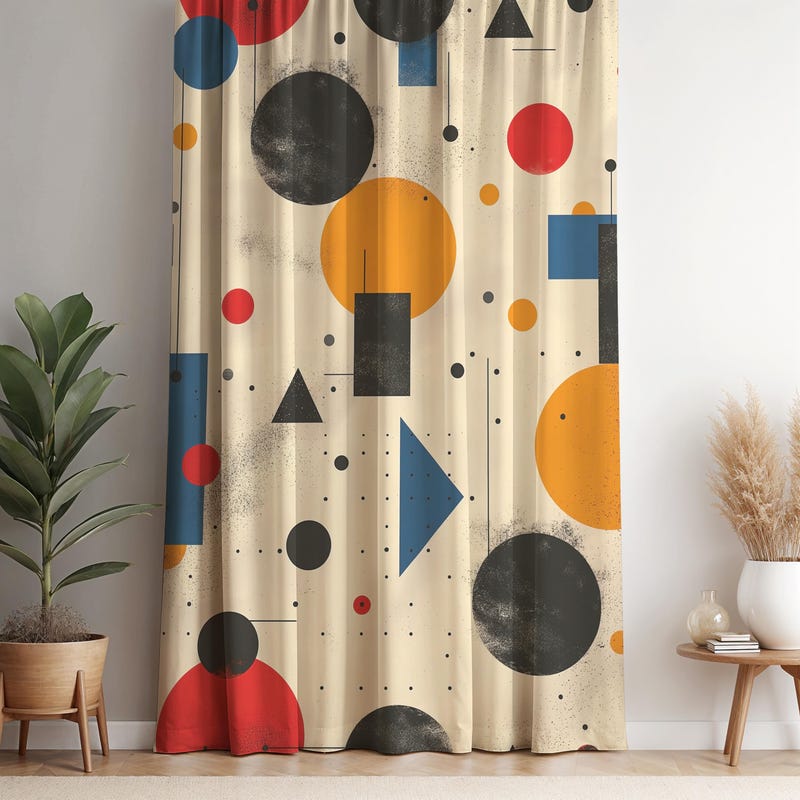 Color Block Drapes - Etsy
