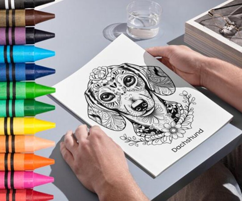 25 Sugar Skull Dog Breeds Coloring Pages Digital Download Printable ...