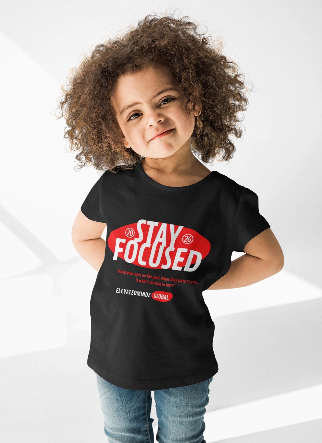 Stay Focused Kids Tee | Motivational Children's Shirt, School Shirt - Etsy
