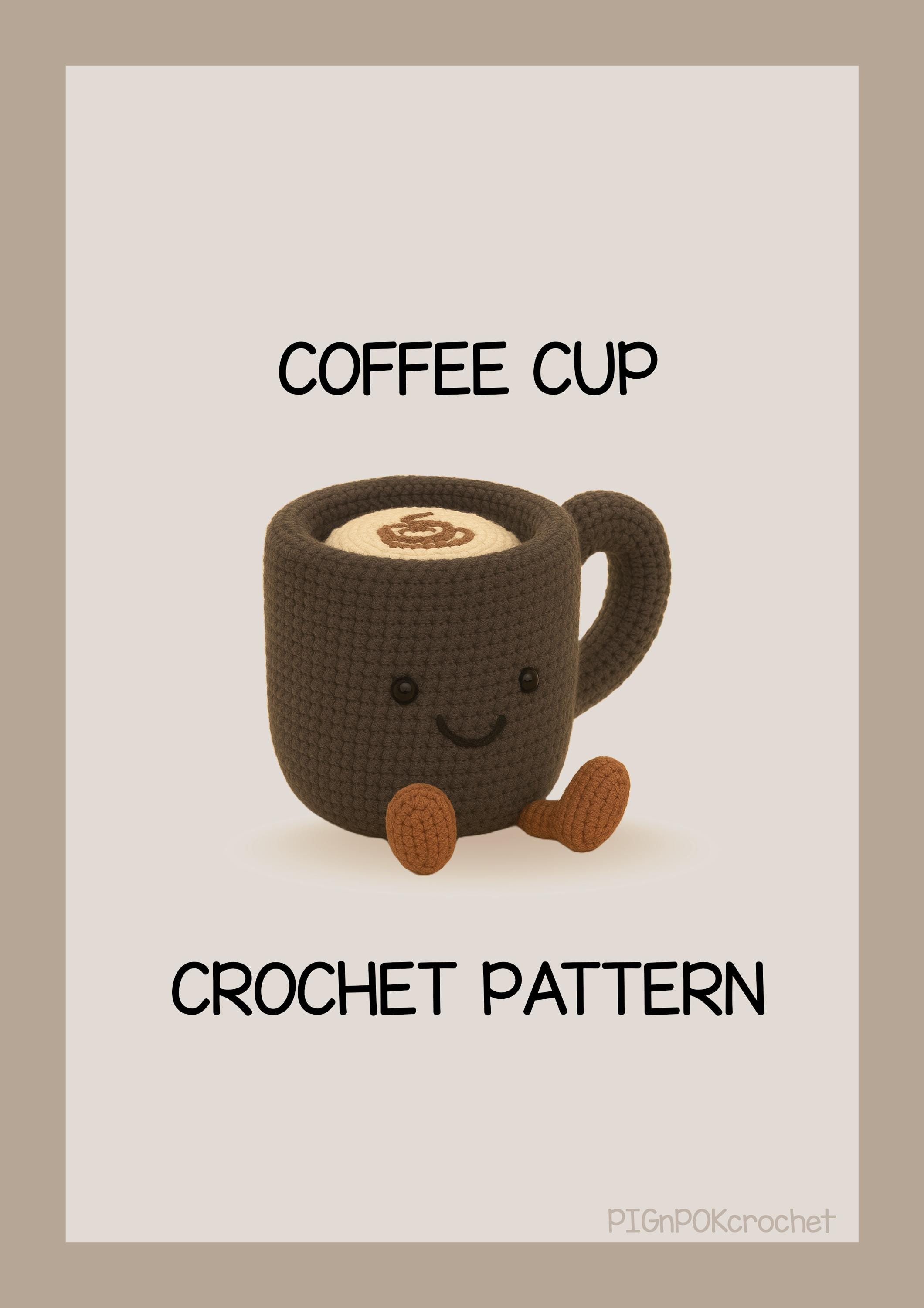Coffee Cup Crochet Pattern: Jellycat Inspired Amigurumi (PDF Pattern ...