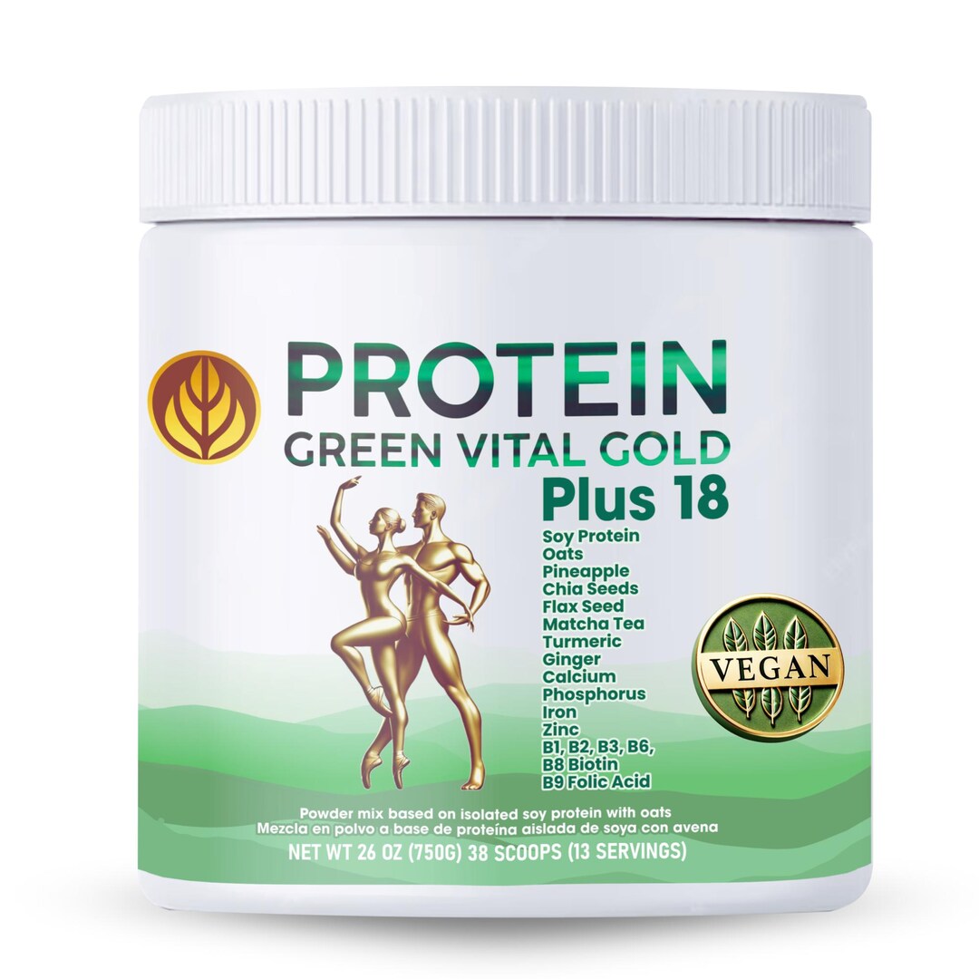 PROTEIN VEGAN VITAL Gold Plus 18 .smart Vegan Protein Plus 18 Nutrients ...