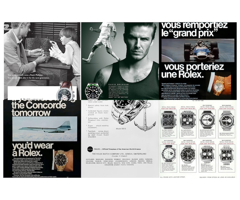Vintage Rolex Advertisement Poster Collection | Vintage Posters Junk ...