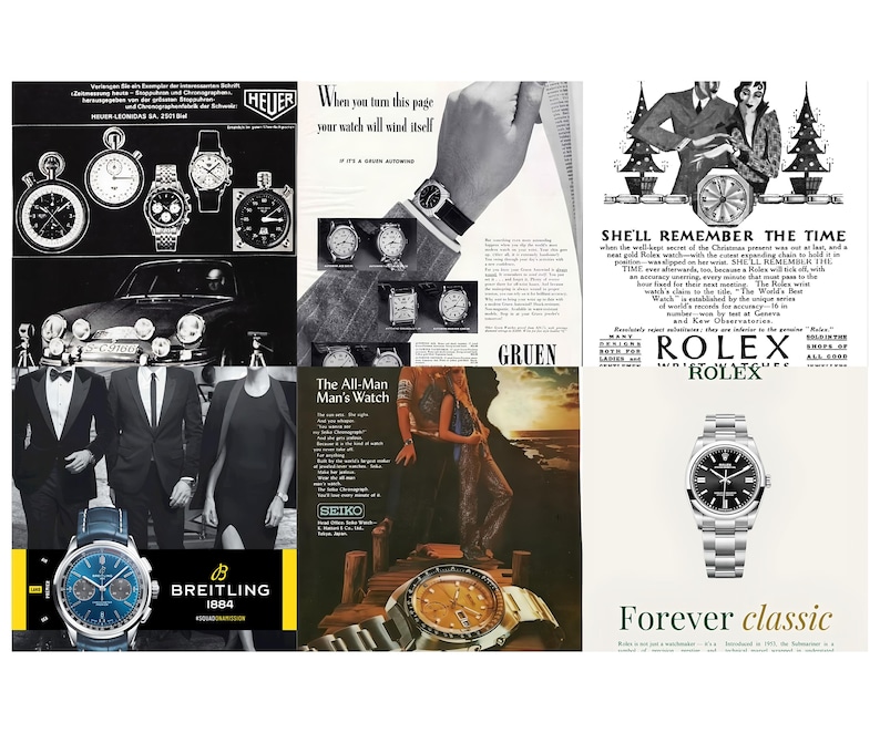 Vintage Rolex Advertisement Poster Collection | Vintage Posters Junk ...