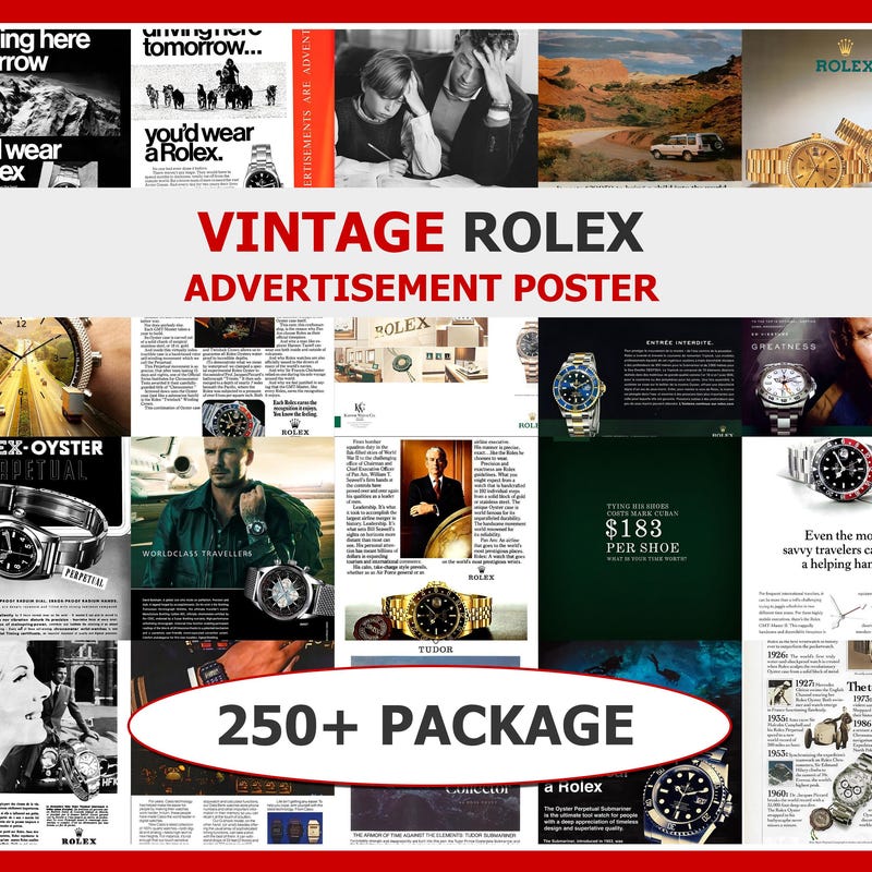 Rolex Vintage Ad Print - Etsy
