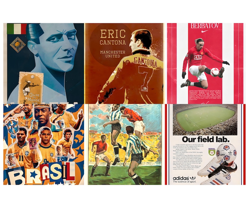 Vintage Soccer Advertisement Poster | Vintage Posters | Poster ...