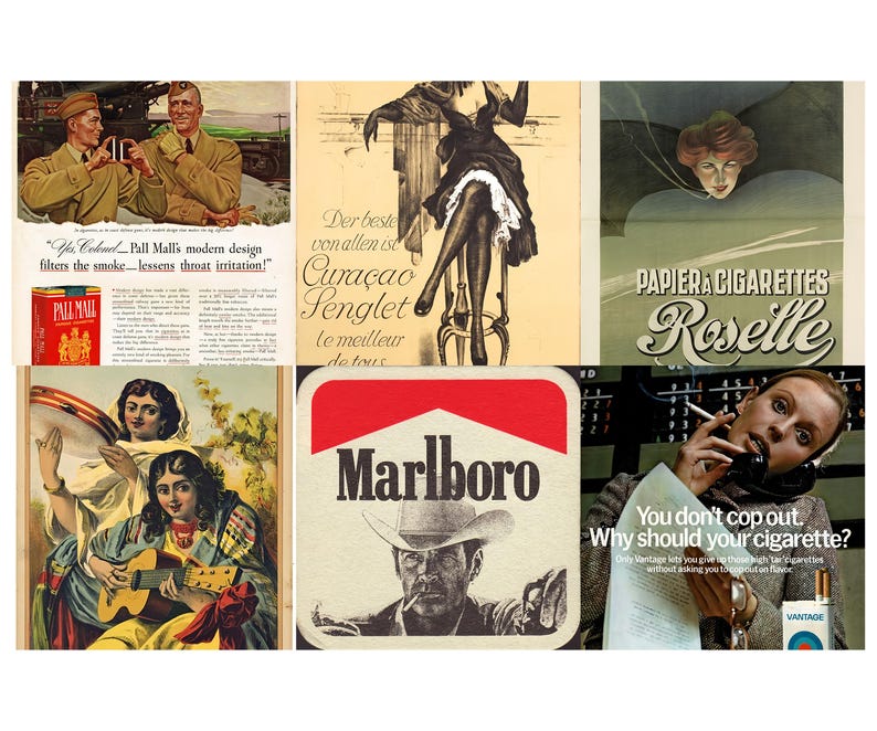 Vintage Tobacco Cigarette Advertisement Poster | Vintage Posters ...