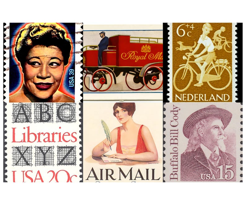 Vintage Mail Poster Service Poster Set | Vintage Posters Poster ...