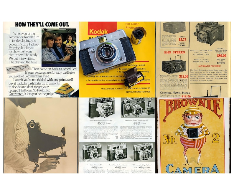 Vintage Kodak Advertisements Poster | Vintage Posters Scrapbook Junk ...