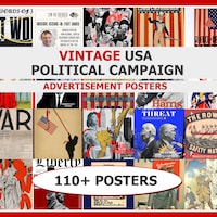 Uncle Sam Inspired Poster, Vintage American Patriot Illustration - Etsy