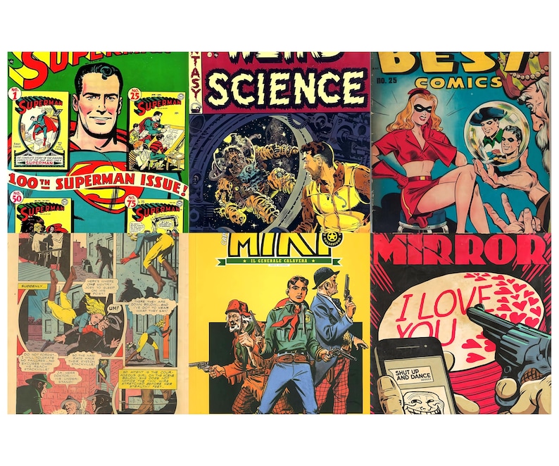 Vintage Comic Book Covers Golden Age Poster | Vintage Posters Scrapbook ...