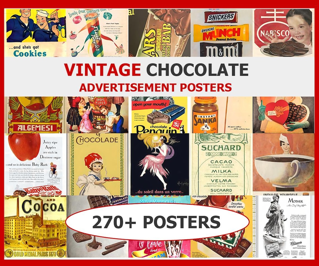 Vintage Chocolate Advertisement Poster | Vintage Posters | Poster ...