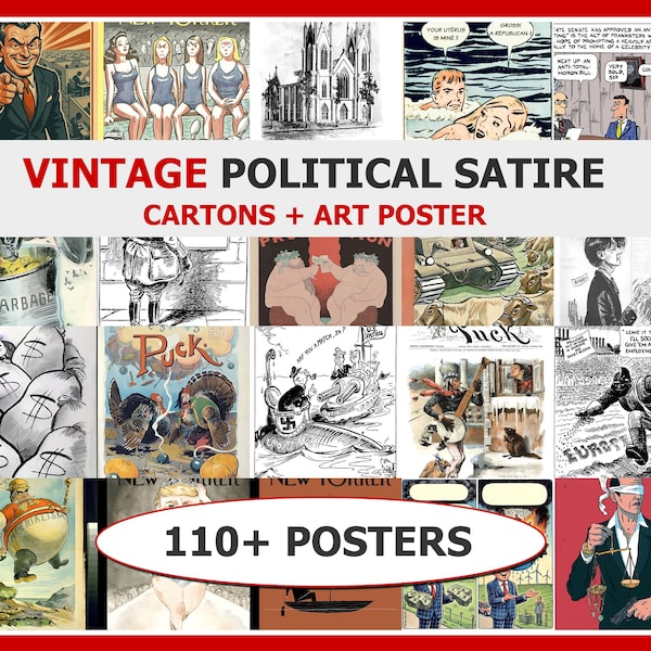 Political Cartoons - Etsy UK