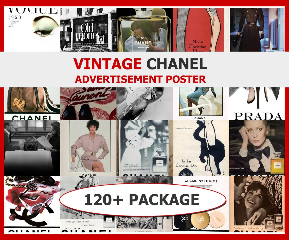 Vintage Chanel Advertisement Poster | Vintage Posters Scrapbook Junk ...