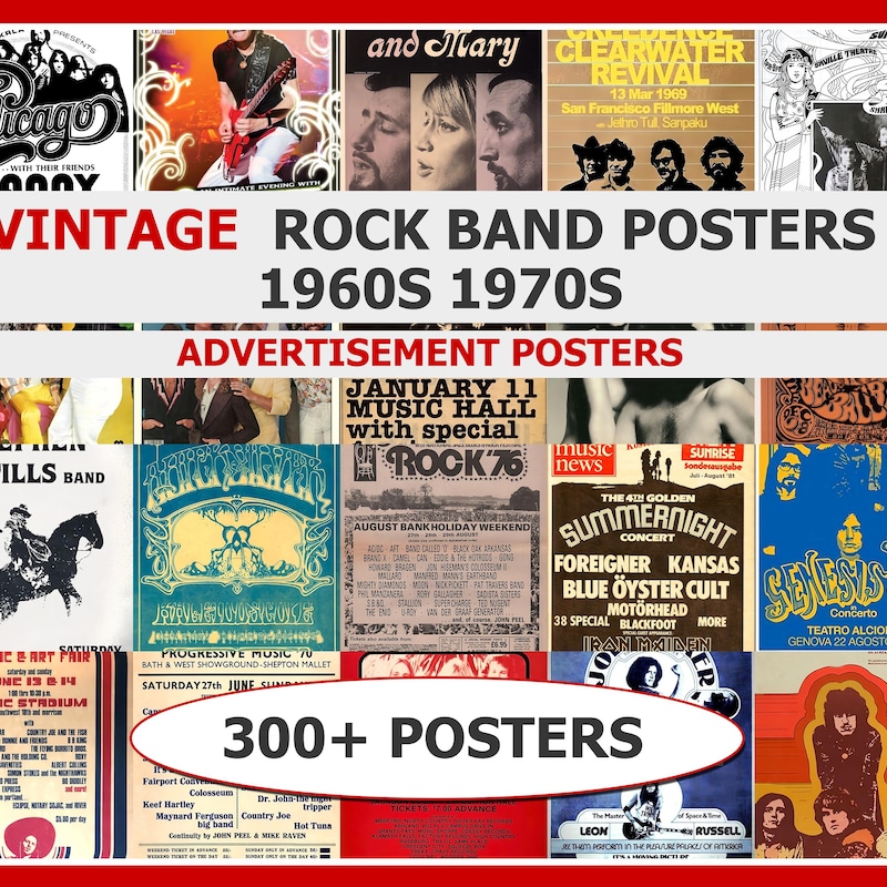 Band Posters - Etsy UK
