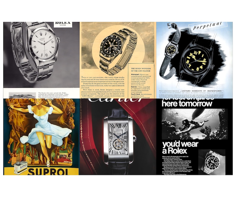 Vintage Rolex Advertisement Poster Collection | Vintage Posters Junk ...