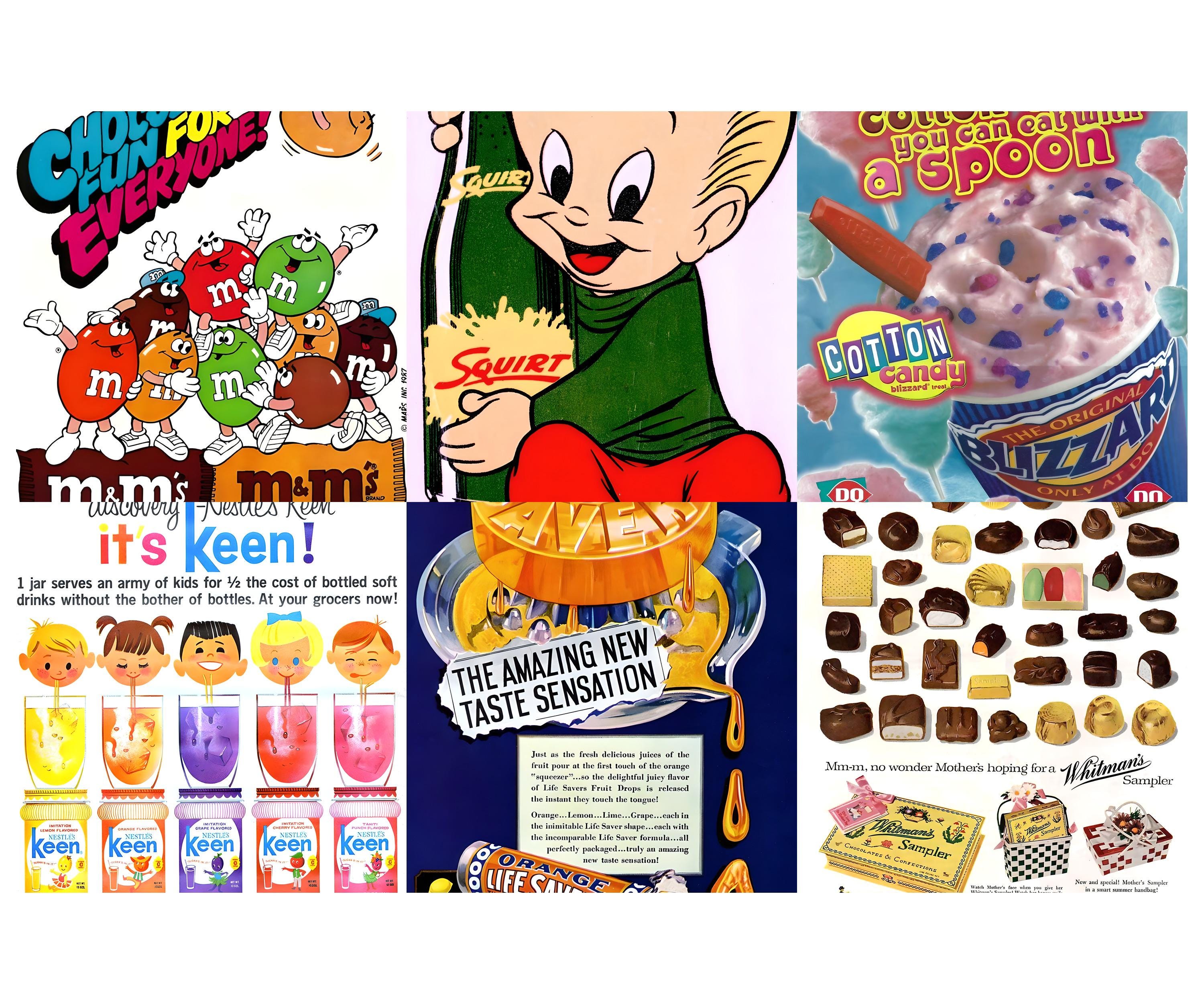 Vintage Candy Advertisement Poster | Vintage Posters Collection | Junk ...