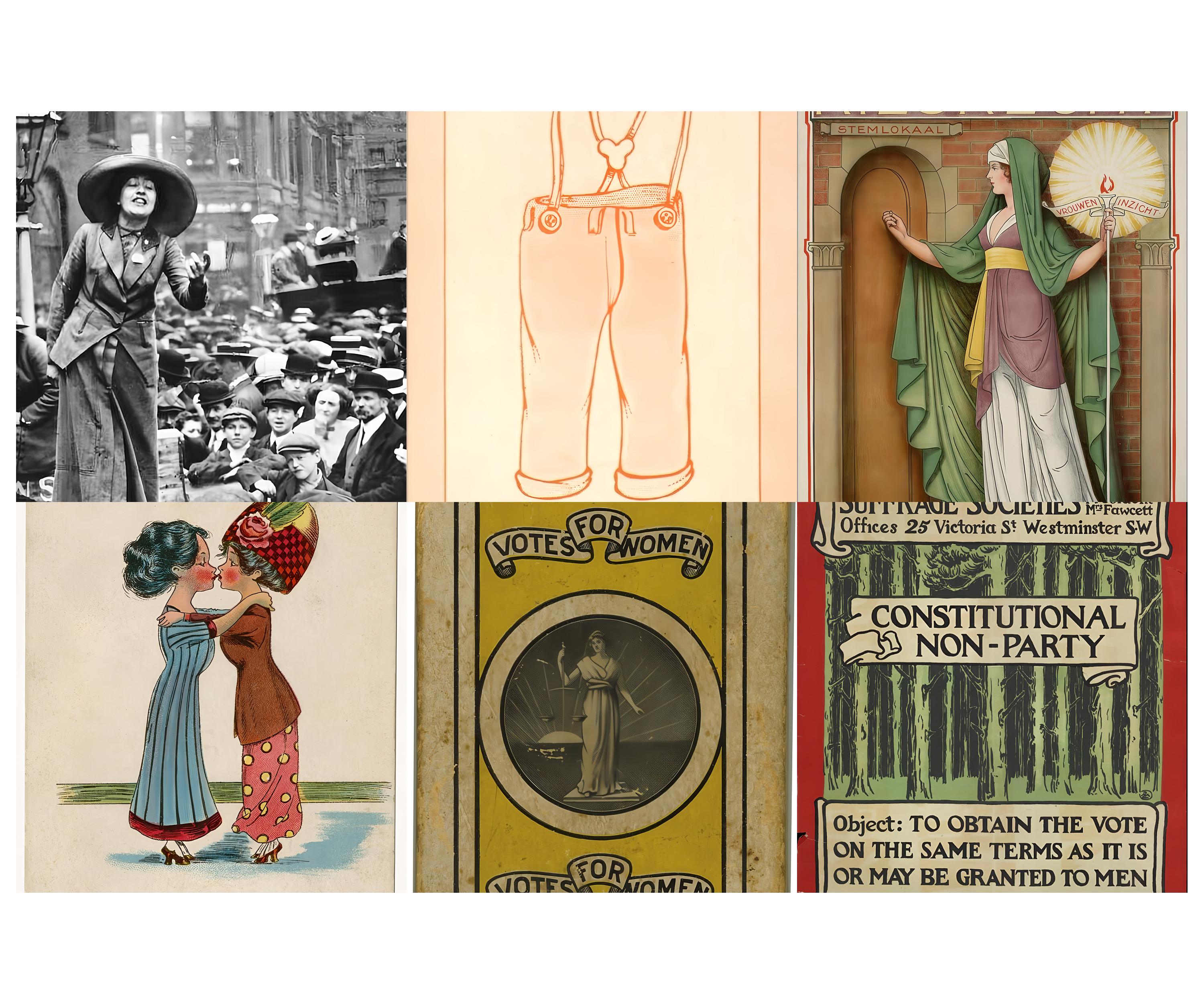 Vintage Women’s Suffrage Poster Set | Vintage Posters Poster Collection ...