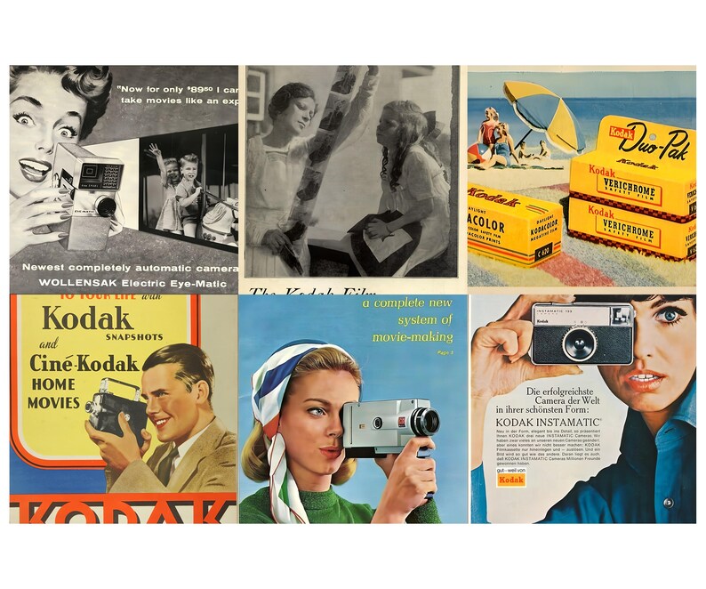 Vintage Kodak Advertisements Poster | Vintage Posters Scrapbook Junk ...