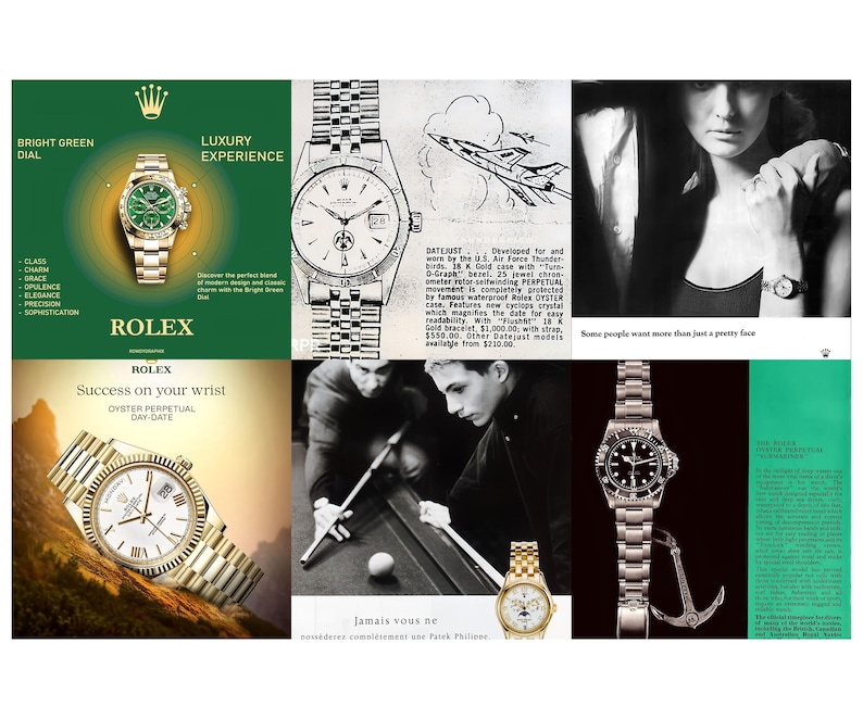 Vintage Rolex Advertisement Poster Collection | Vintage Posters Junk ...
